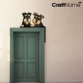 Craftnamesign Miniature Schnauzer Dog Metal Door Topper, Bedroom Door ...