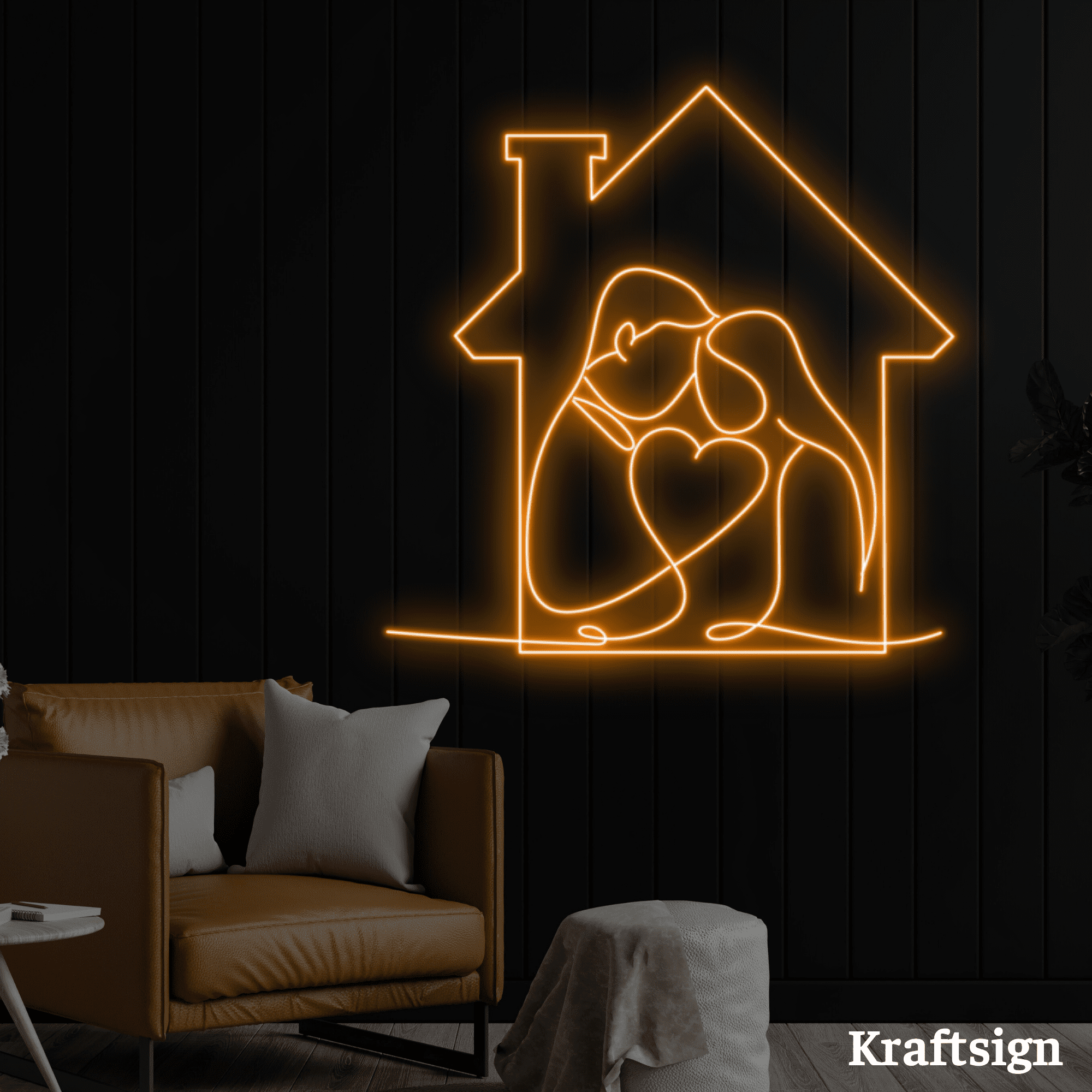 Craftnamesign Mom Dad Neon Sign, Family LED Sign, Father Day Gifts ...