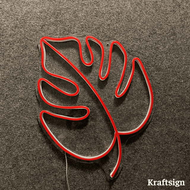 Craftnamesign Monstera Leaf Neon Sign, Tropical Style Decor, Leaf LED ...