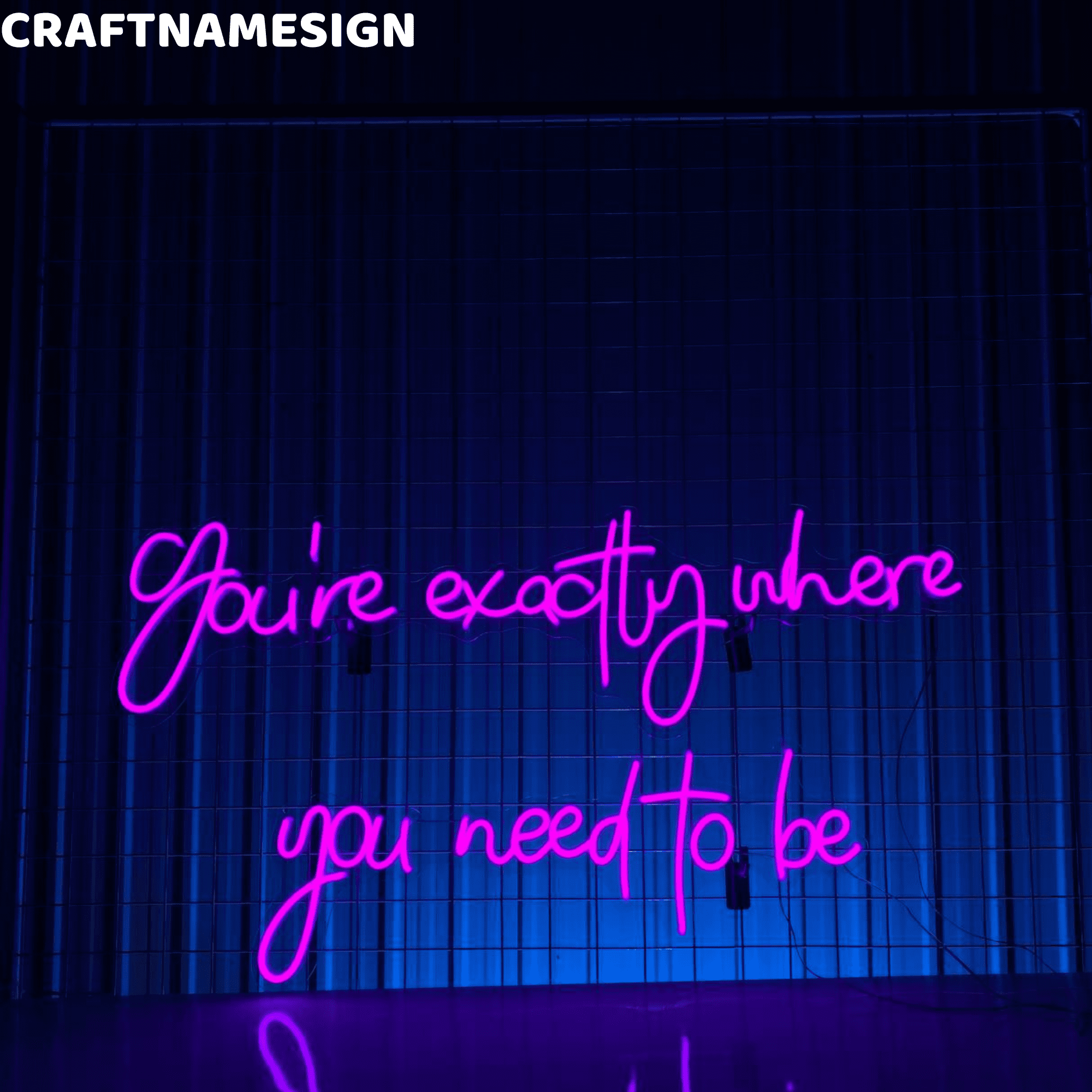 Craftnamesign Motivational Neon Sign, Party Led Decor Sign, Bedroom ...