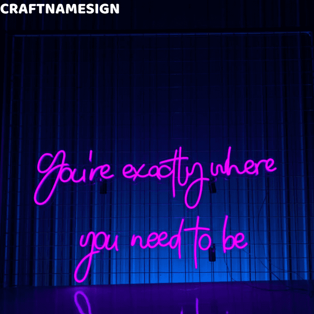 Craftnamesign Motivational Neon Sign, Party Led Decor Sign, Bedroom ...