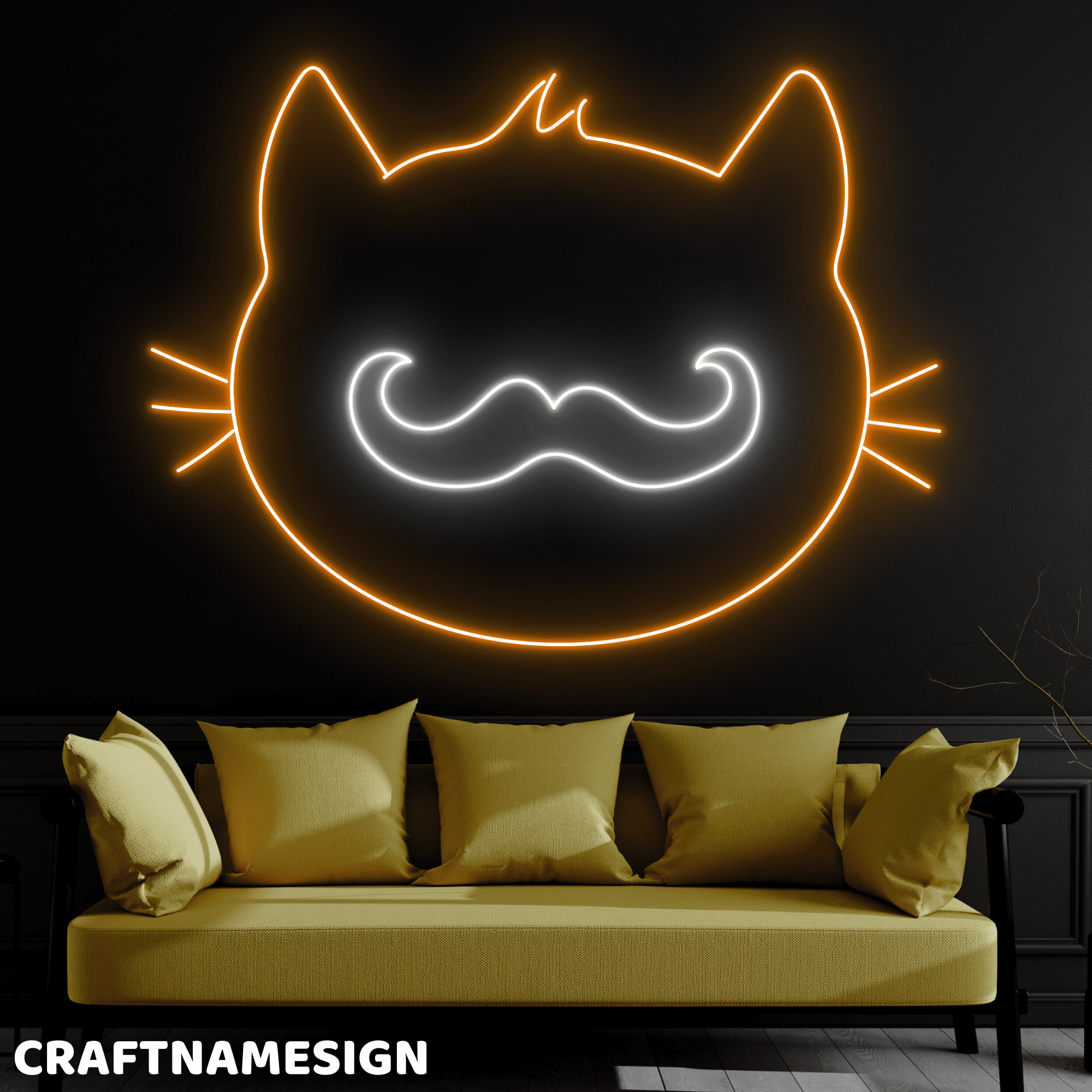 Craftnamesign Mr Cat Neon Sign, Pet Store Wall Art, Pet Shop Led Light ...