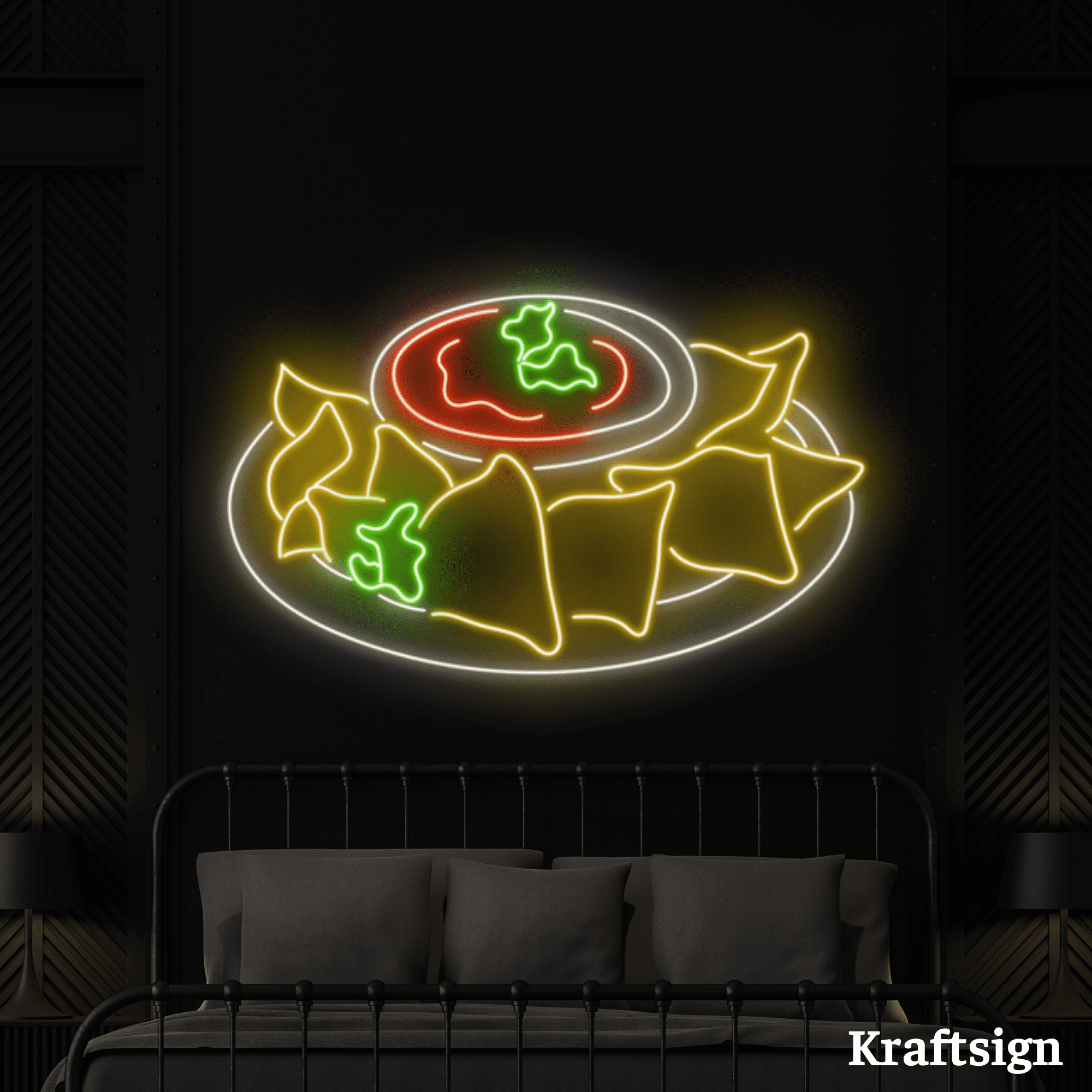 Craftnamesign Nachos Neon Sign, Mexico Food LED Sign, Restaurant Decor ...