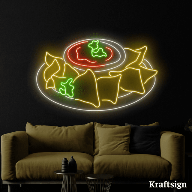 Craftnamesign Nachos Neon Sign, Mexico Restaurant Decor, Nachos Lover ...