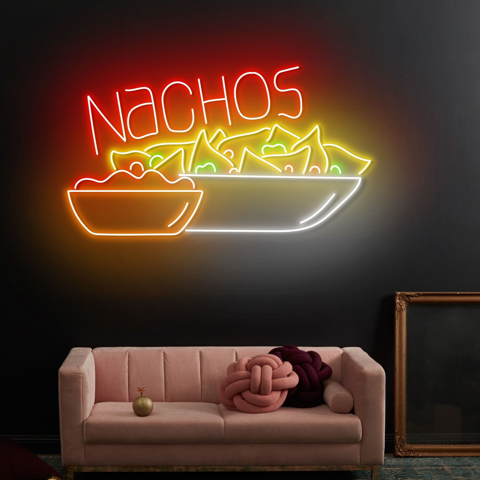 Craftnamesign Nachos Neon Sign, Nachos Mexican Food LED Light, Mexican ...