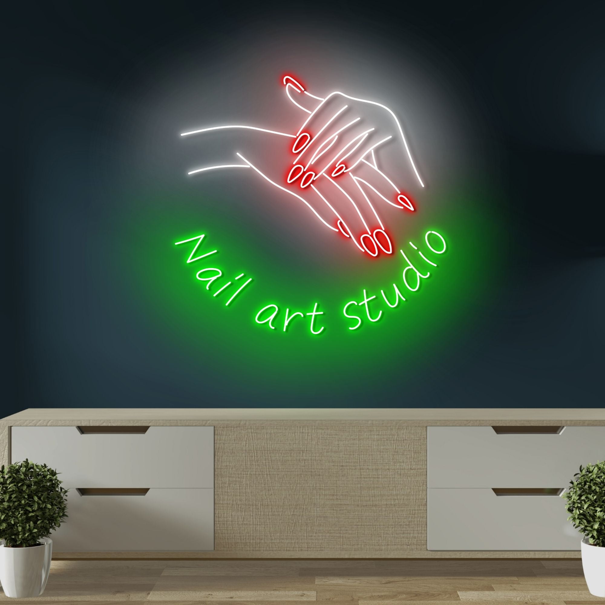 Craftnamesign Nail Art Studio Neon Light Sign, Beauty Salon Decor, Nail ...