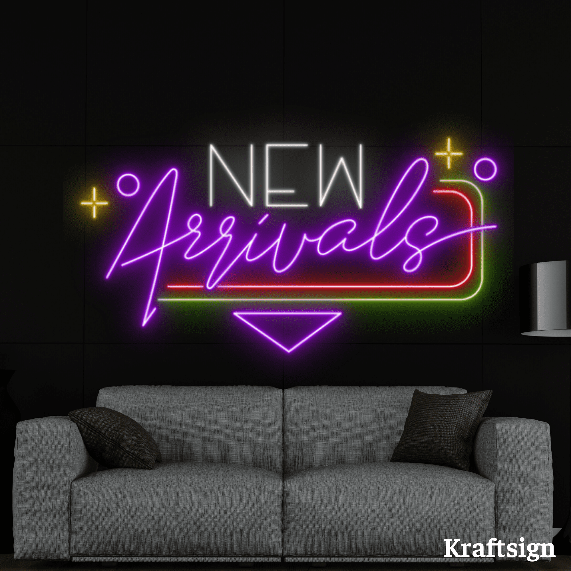Craftnamesign New Arrivals Neon Sign, Cloths Shop Decor, Shop Neon Signage - Walmart.com