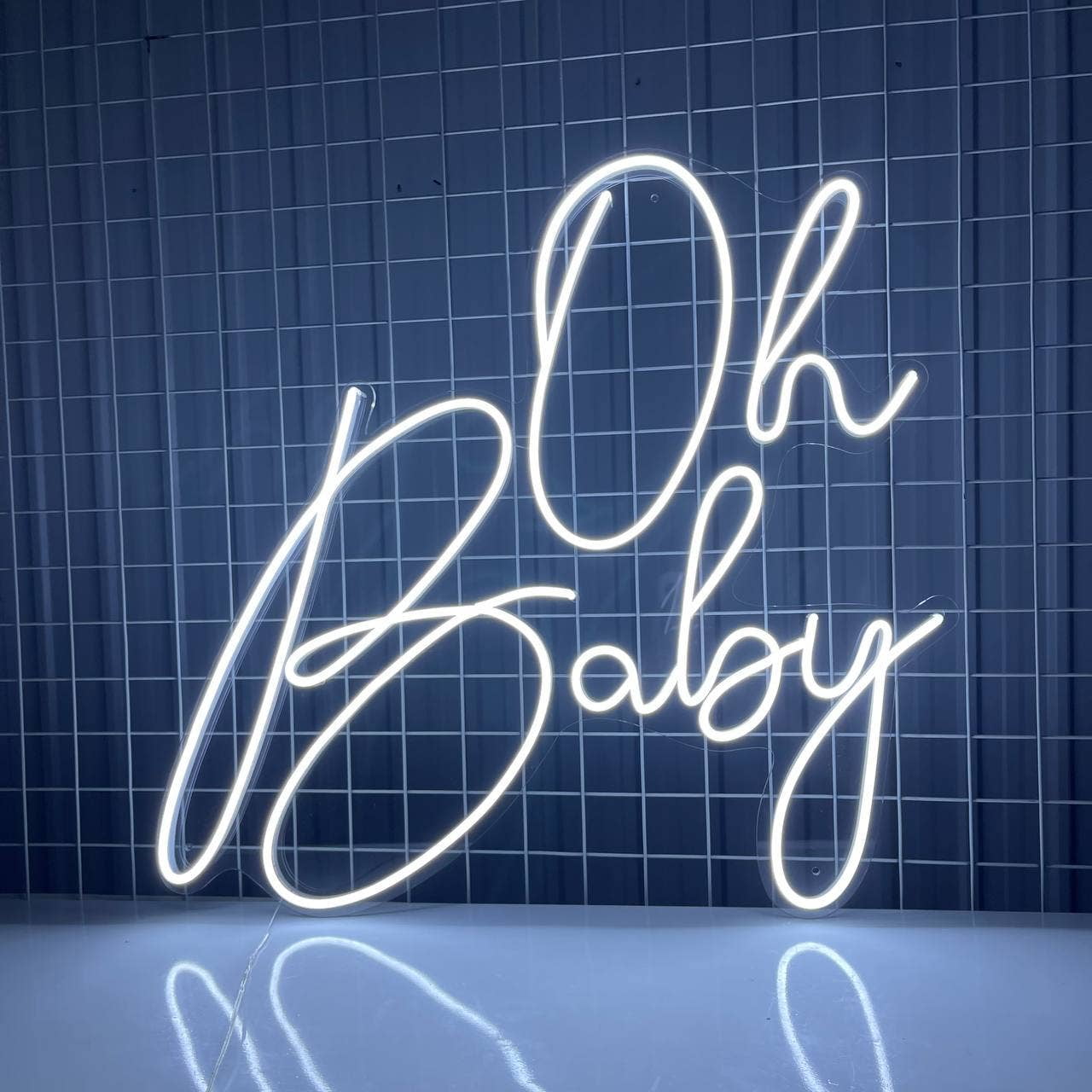 Craftnamesign Oh Baby Neon Sign, Kid Room Decor, Nursery Room LED Sign ...