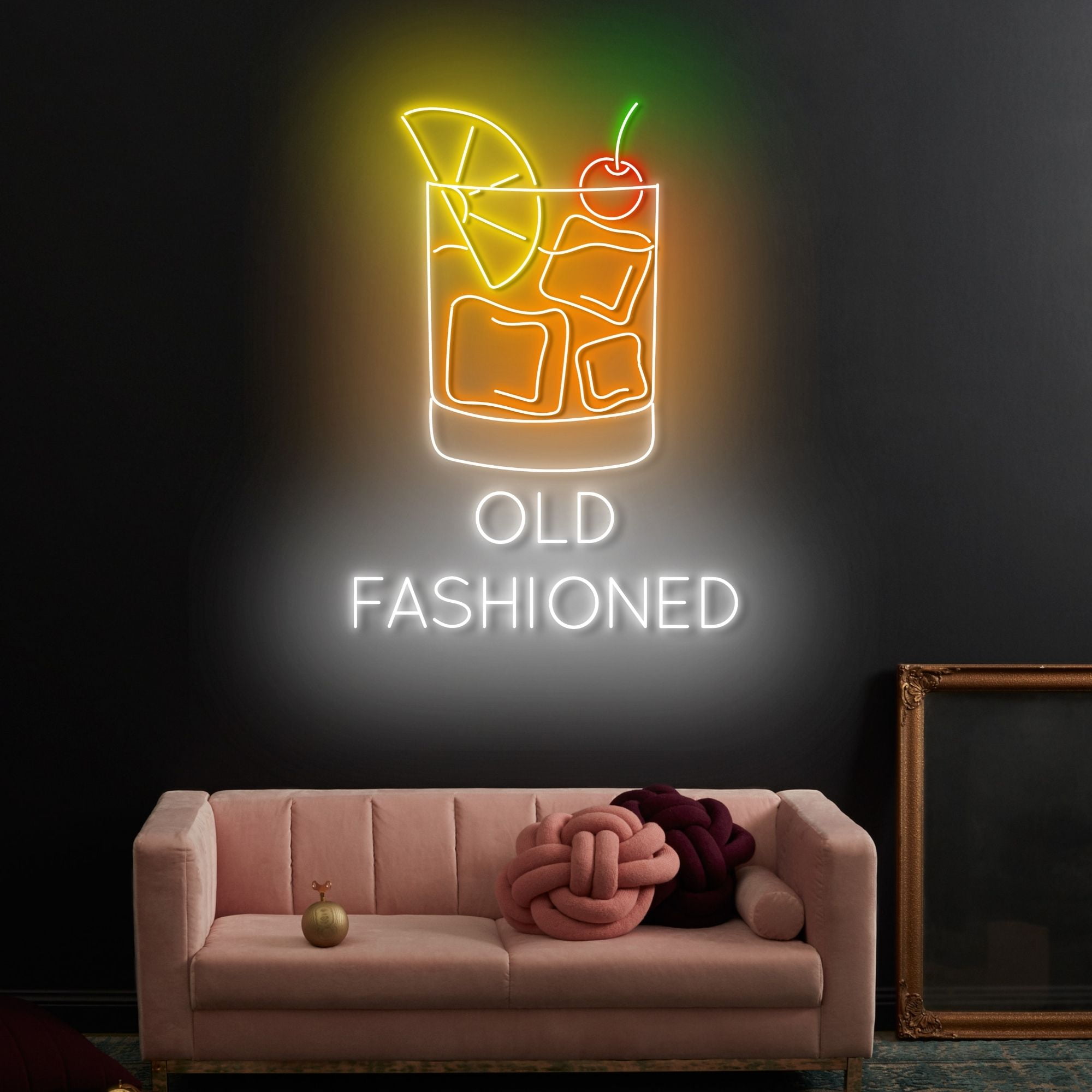 Craftnamesign Old Fashioned Neon Sign, Cocktail Led Light Decor ...