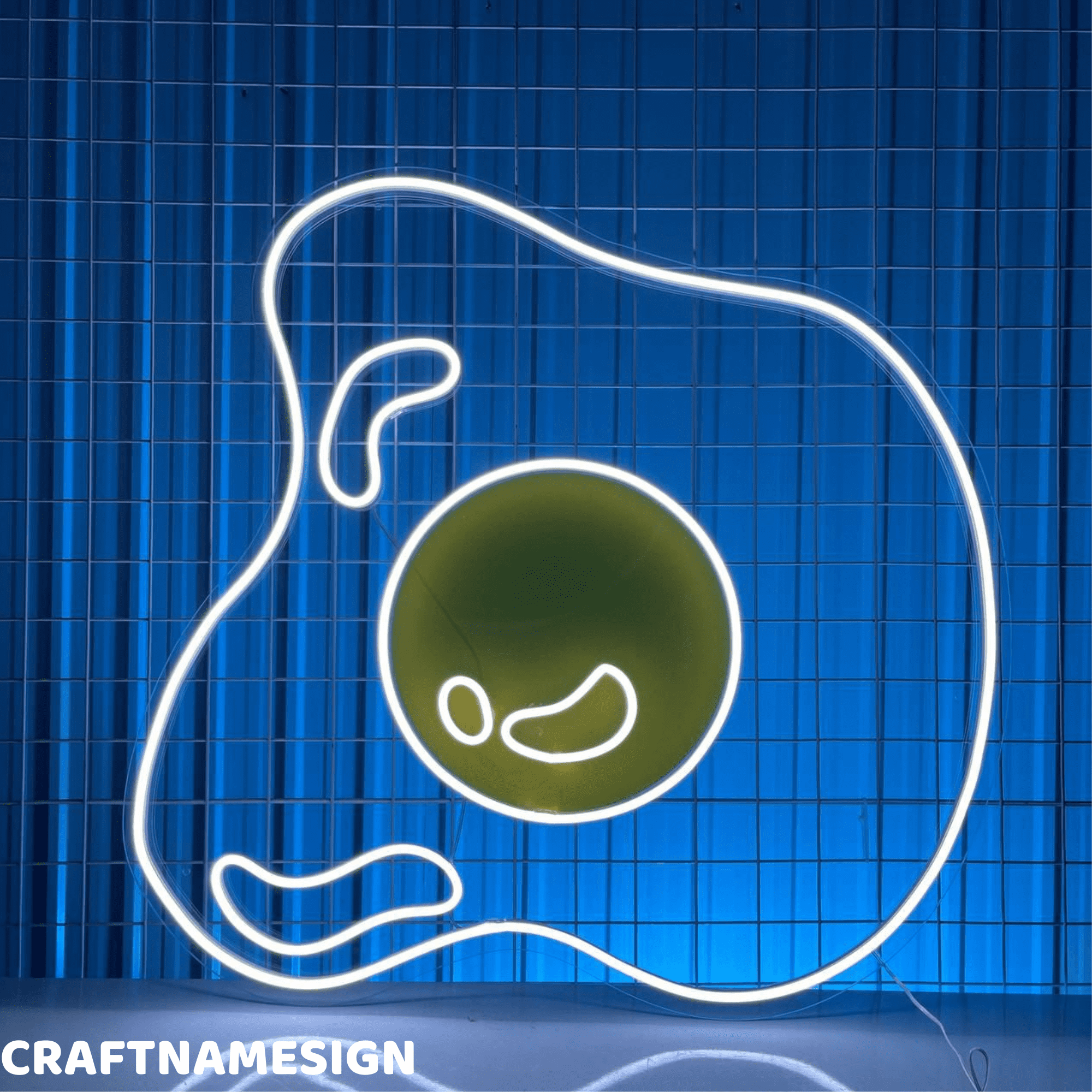 Craftnamesign Omelette Neon Sign, Original Fried Egg Wall Decor, Kids ...