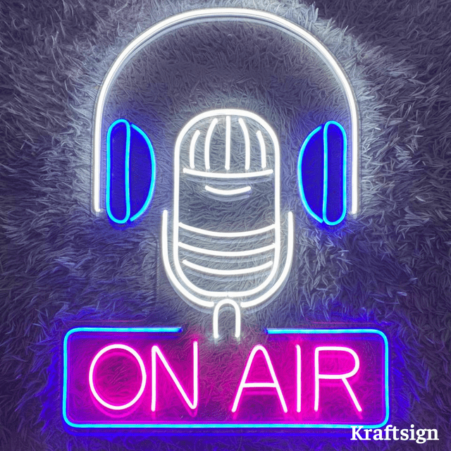 Craftnamesign On Air Neon Sign, Recording Studio Decor, Record LED Sign ...