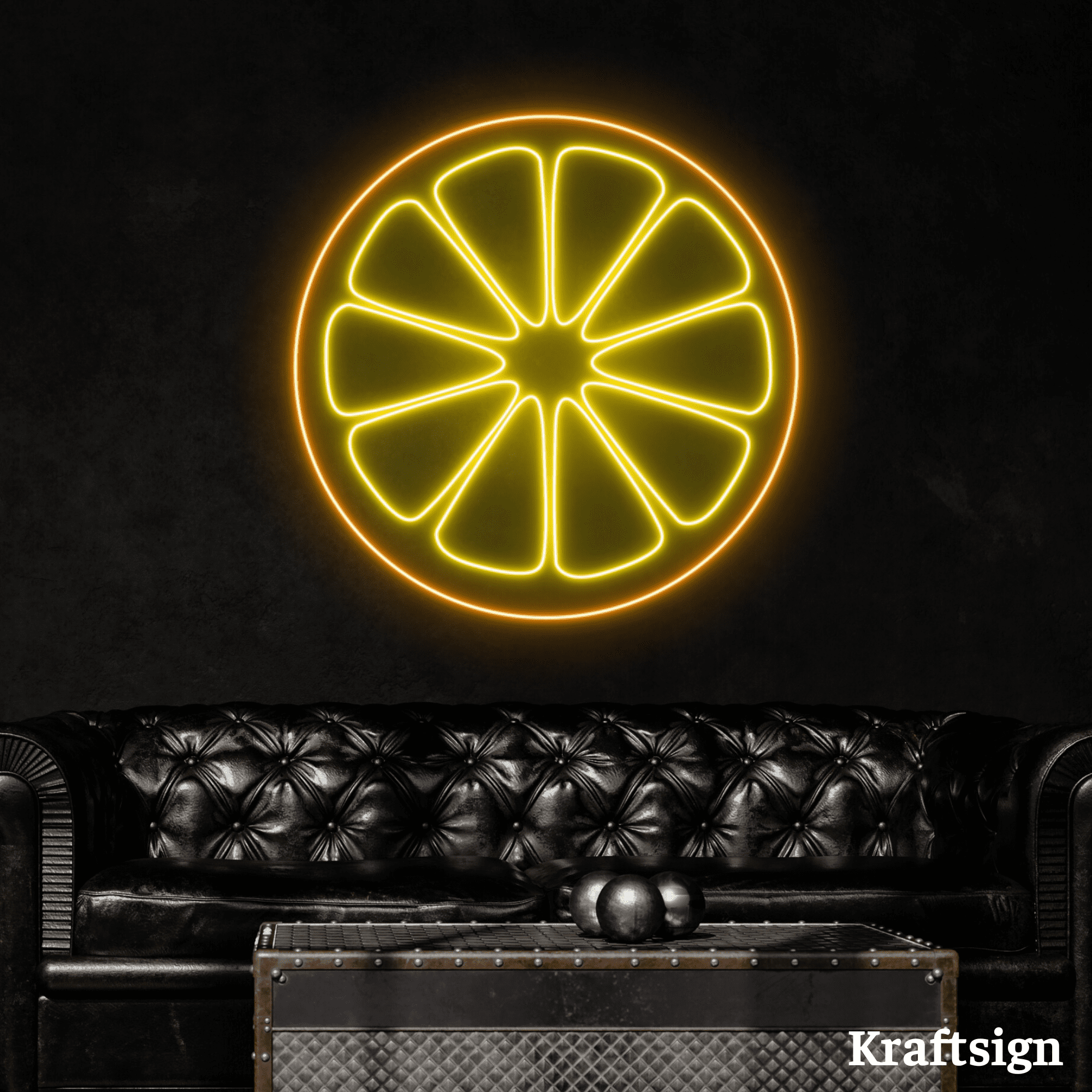 Craftnamesign Orange Neon Sign Juice Shop LED sign, Orange Store Decor ...