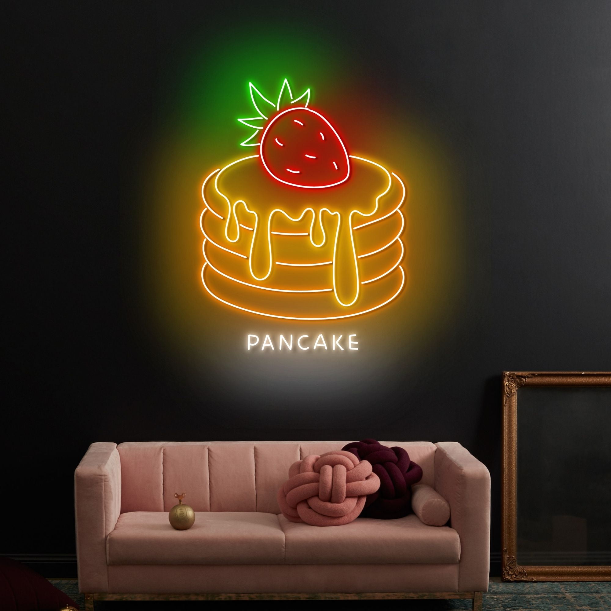 Craftnamesign Pancake Neon Light, Welcome Pancake Wall Art, Pancake ...