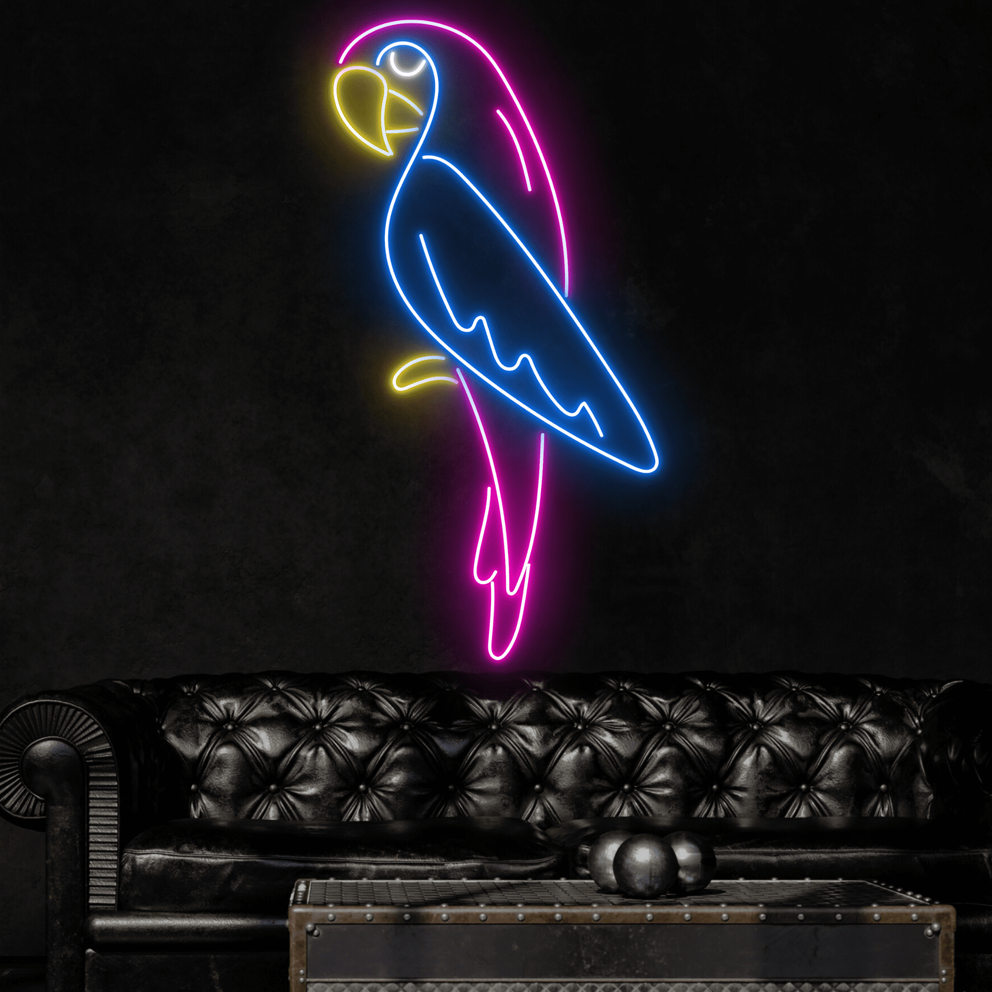 Craftnamesign Parrot Neon Sign, Parrot Wall Decor, Parrot Wall Art ...