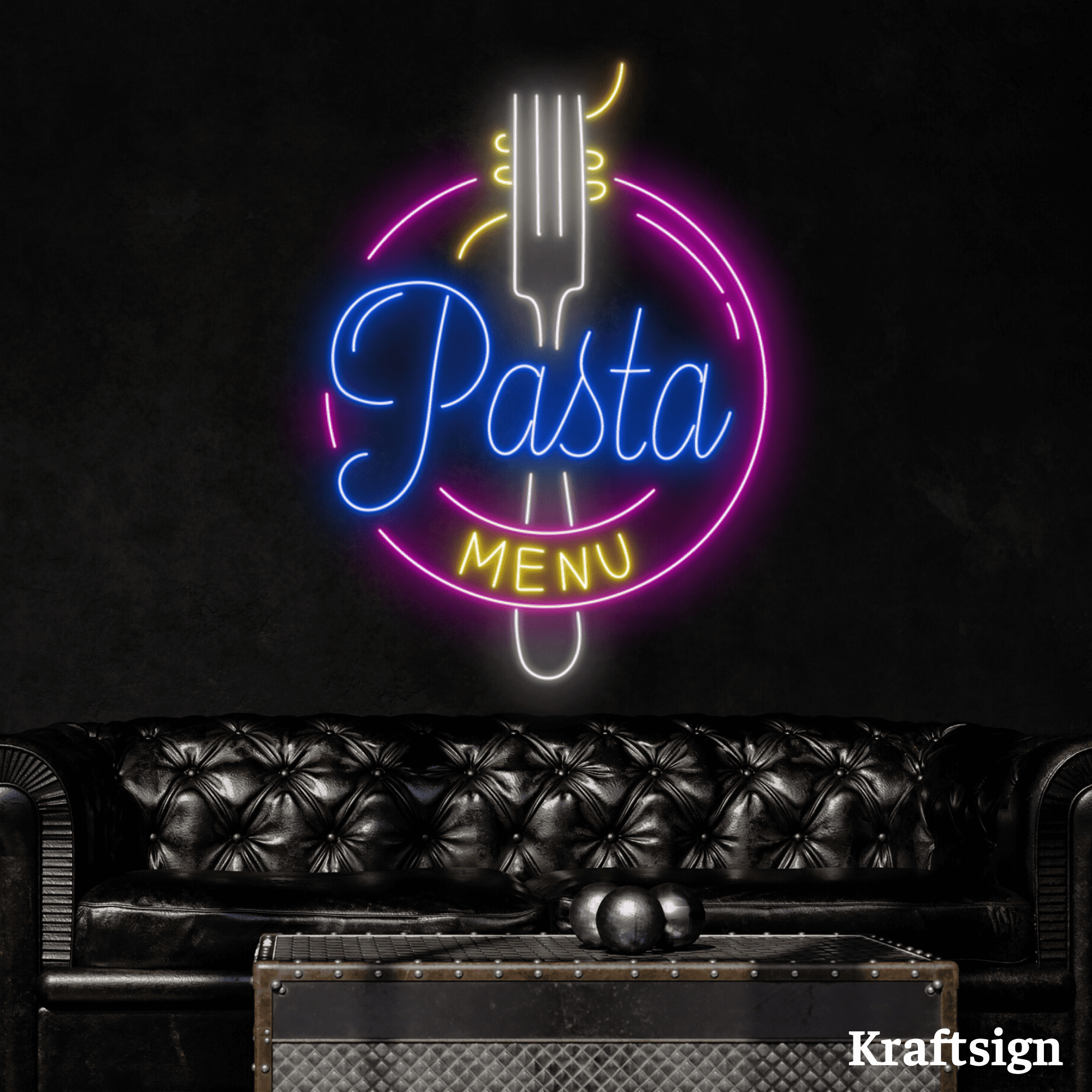 Craftnamesign Pasta Menu Neon Sign, Pasta Restaurant Decor, Pasta LED ...