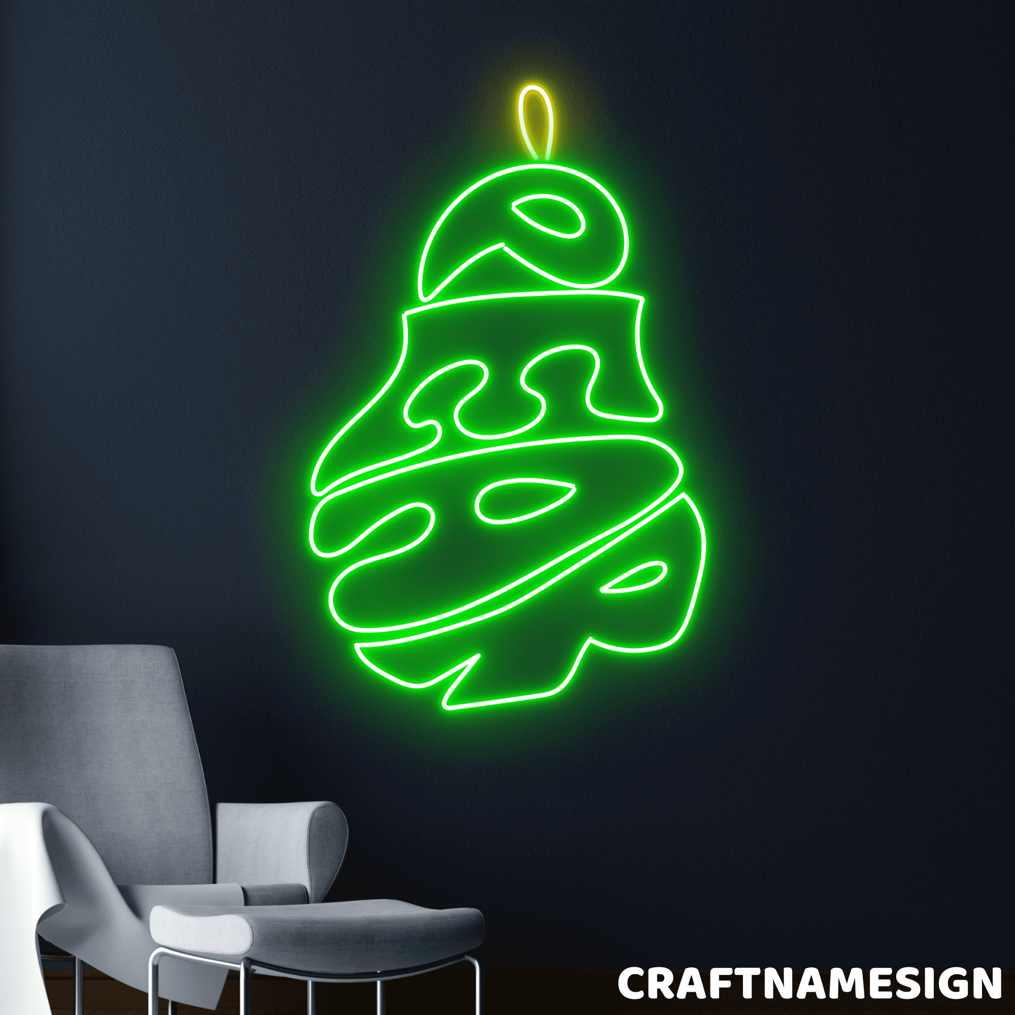 Craftnamesign Pear Fruits Neon Signs, Fruit Shop Wall Art, Juice Store ...