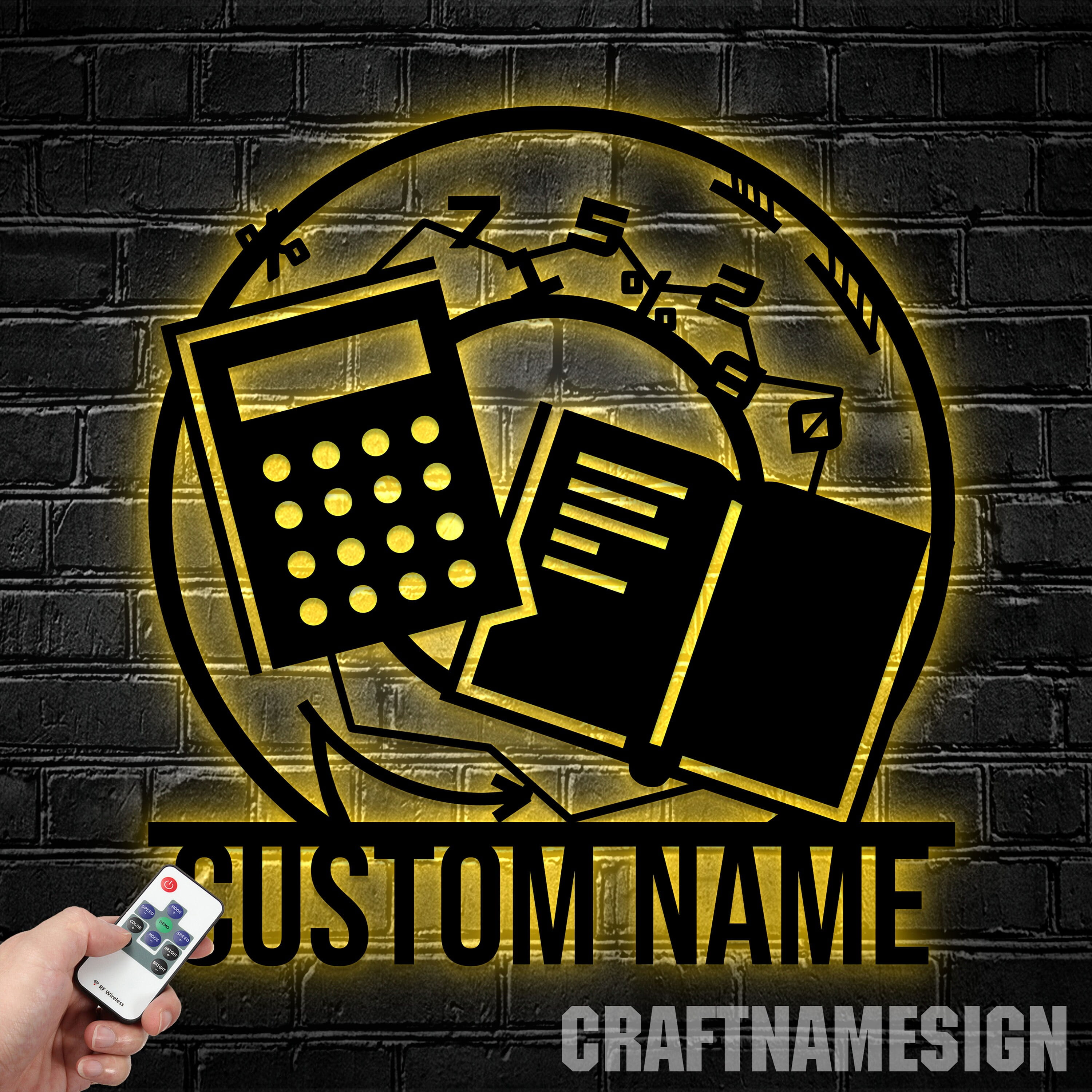 Craftnamesign Personalized Accountant Metal Wall Art, Accountant Gift ...