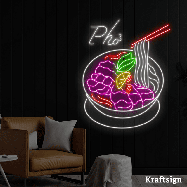Craftnamesign Pho Neon Sign, Pho Restaurant Decor, Vietnamese Food ...