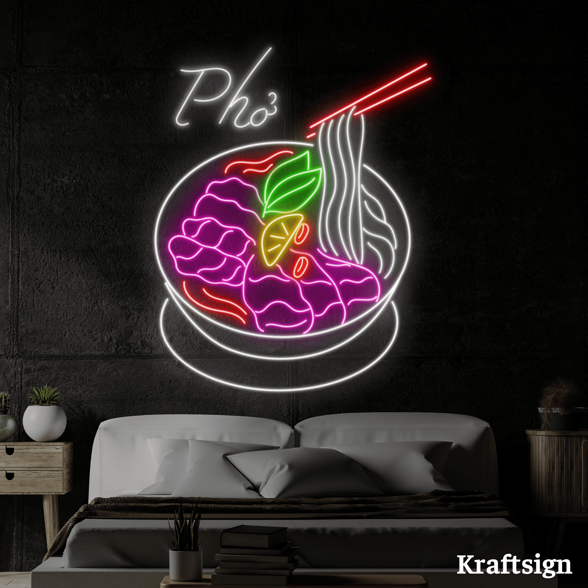 Craftnamesign Pho Neon Sign, Pho Restaurant Decor, Vietnamese Food ...