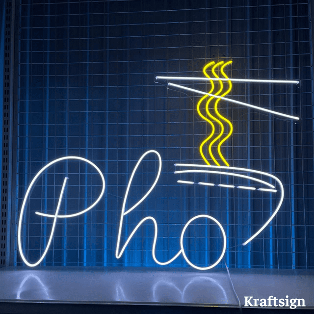 Craftnamesign Pho Neon Sign, Pho Vietnamese Restaurant Decor, Pho LED ...