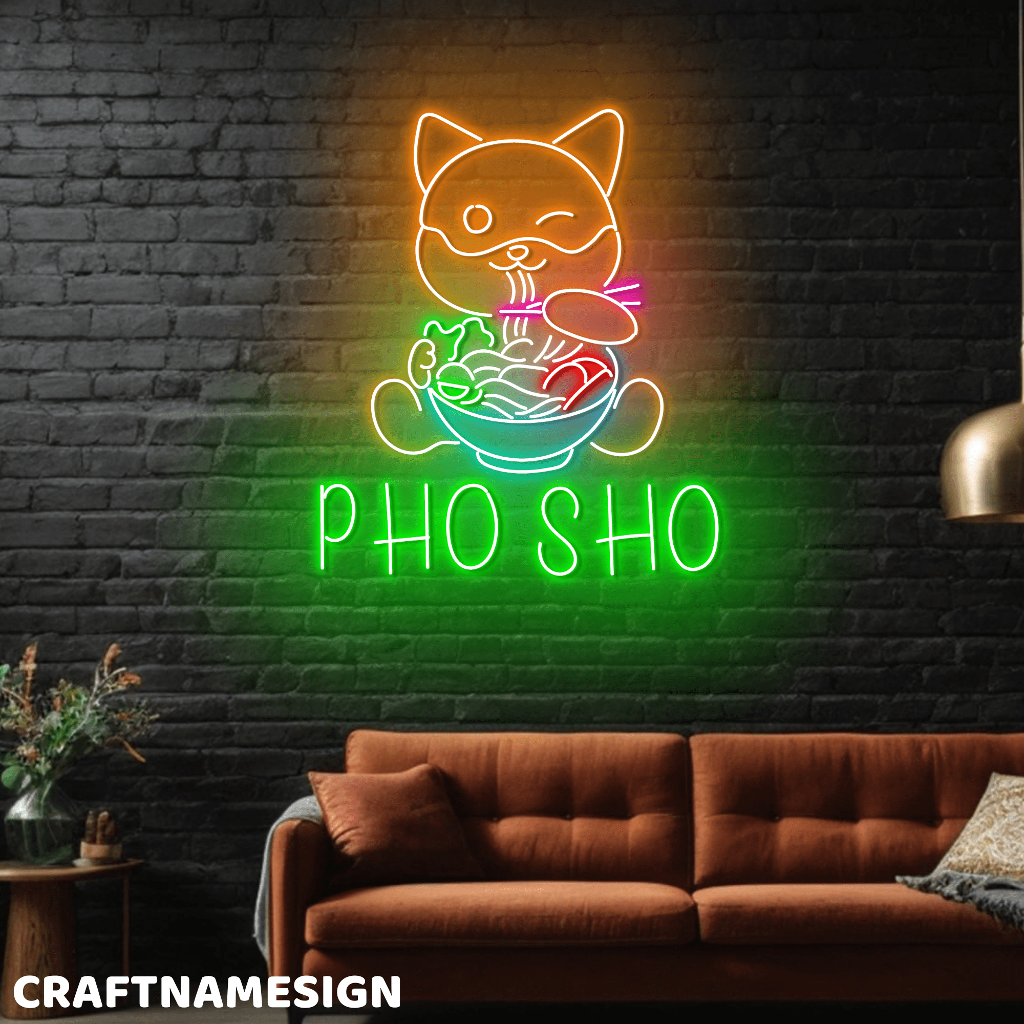 Craftnamesign Pho Sho Neon Light, Vietnamese Food LED For Restaurant ...