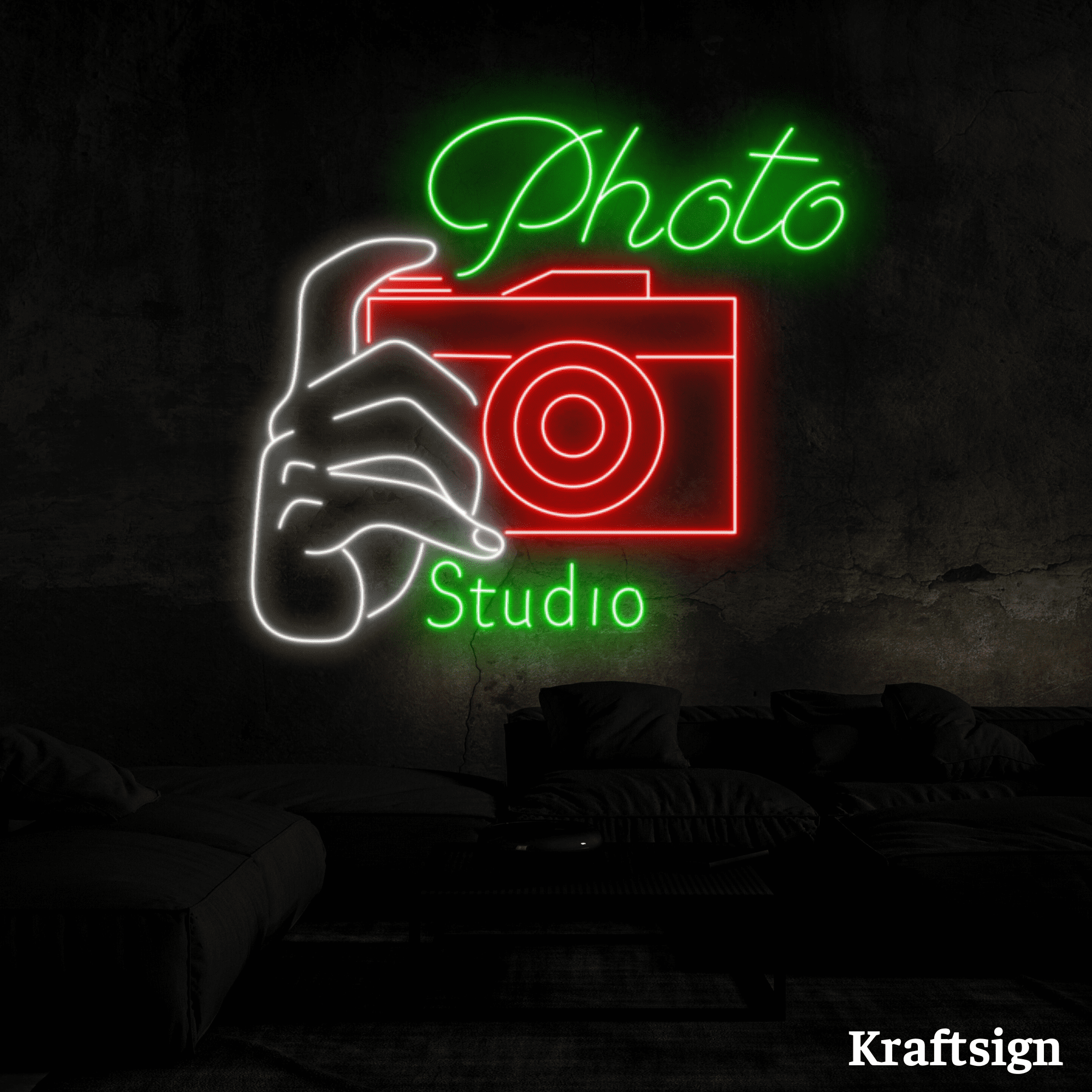 Craftnamesign Photo Studio Neon Sign, Photographer Gifts, Photo Shop ...