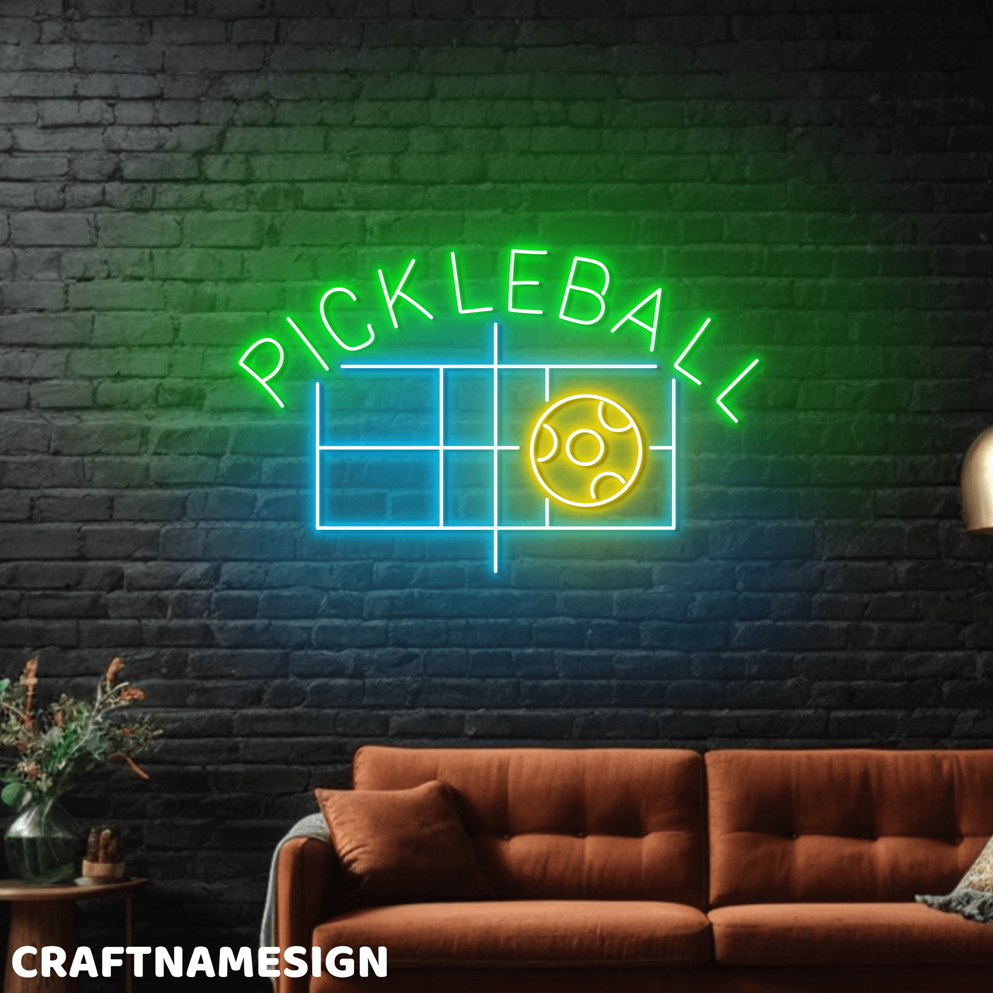 Craftnamesign Pickleball Led Sign, Pickleball Court Decor, Pickleball ...