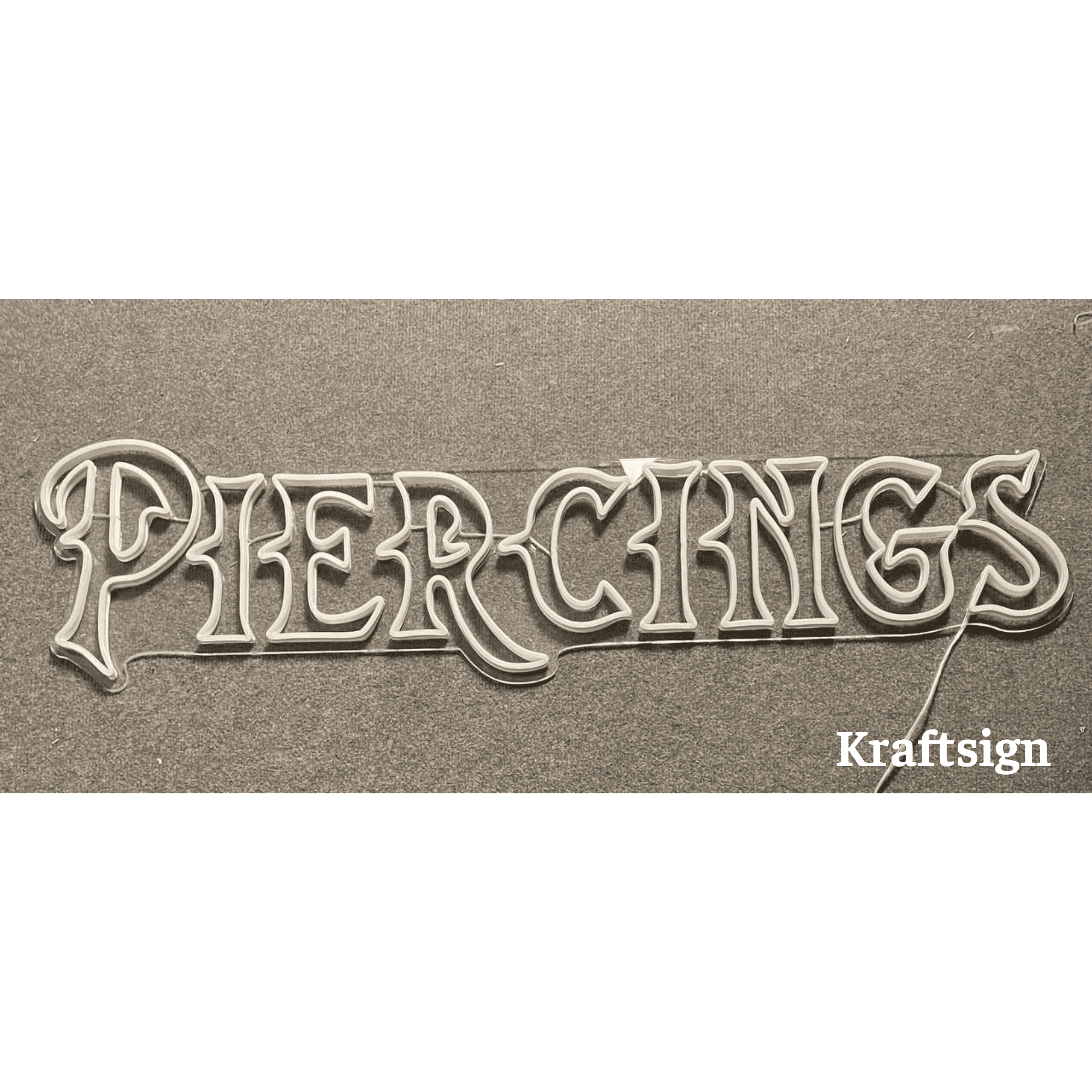 Craftnamesign Piercing Neon Sign, Piercing Studio LED Sign, Men Cave ...