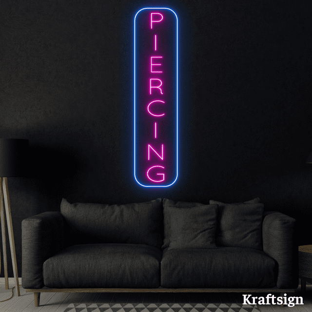 Craftnamesign Piercing Neon Sign, Piercing Studio Sign, Piercing LED ...