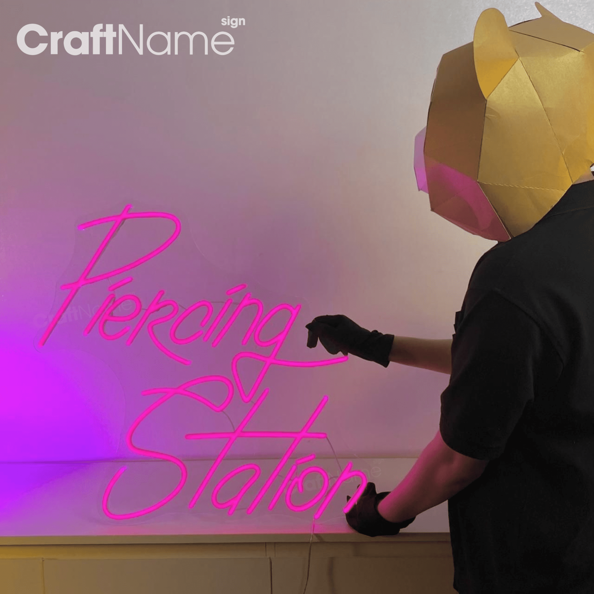 Craftnamesign Piercing Station Neon Light for Piercing Studio, Tattoo ...