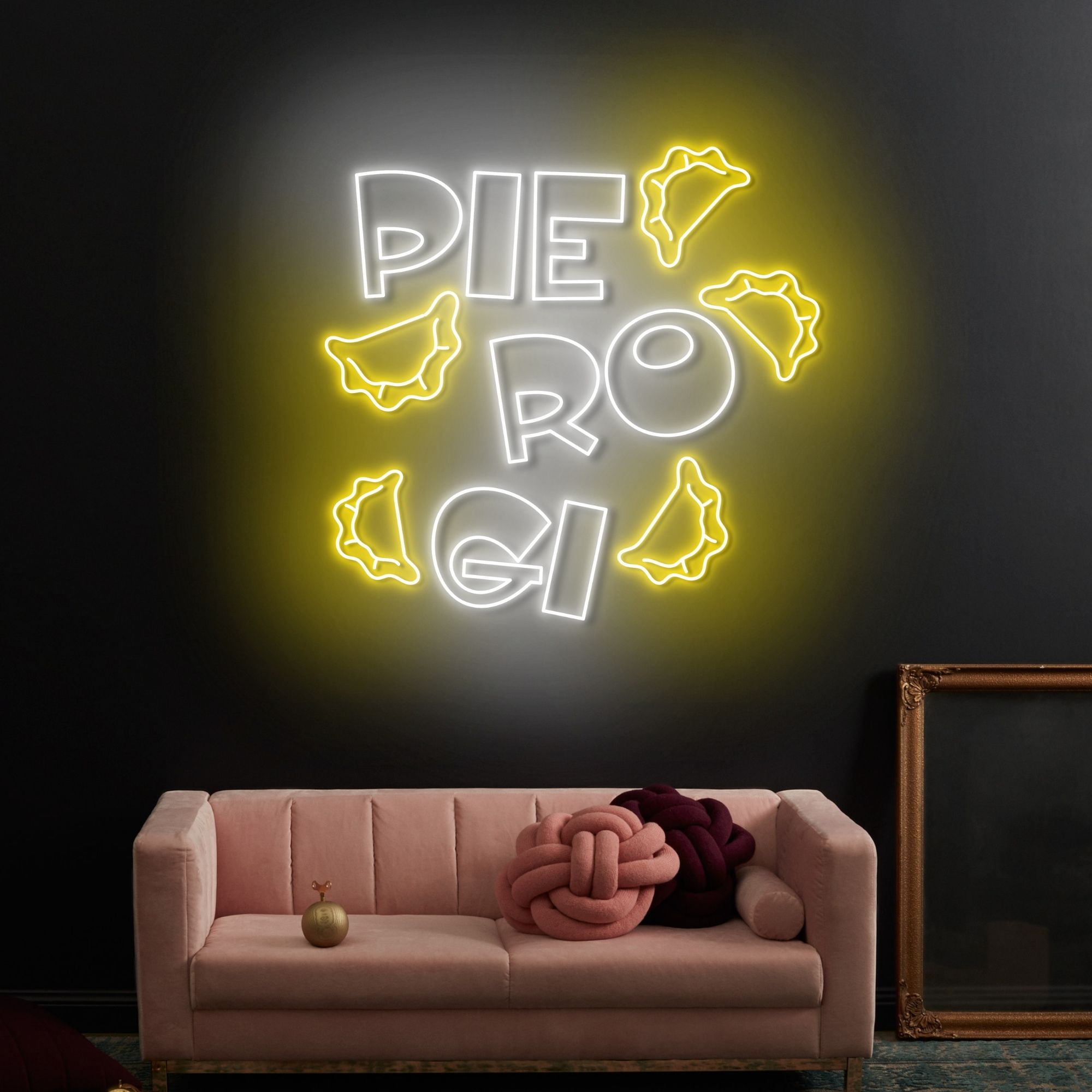 Craftnamesign Pierogi Neon Sign, Polish Dumpling LED Light, Pierogi ...