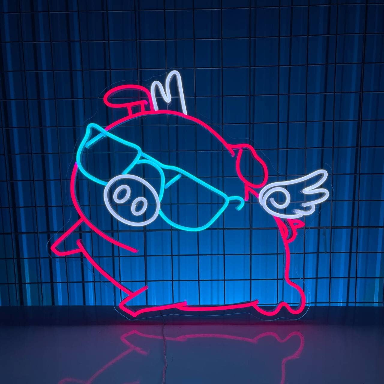 Craftnamesign Pig Wings Angel Neon LED Light Signs 20" x 18" For Kid ...