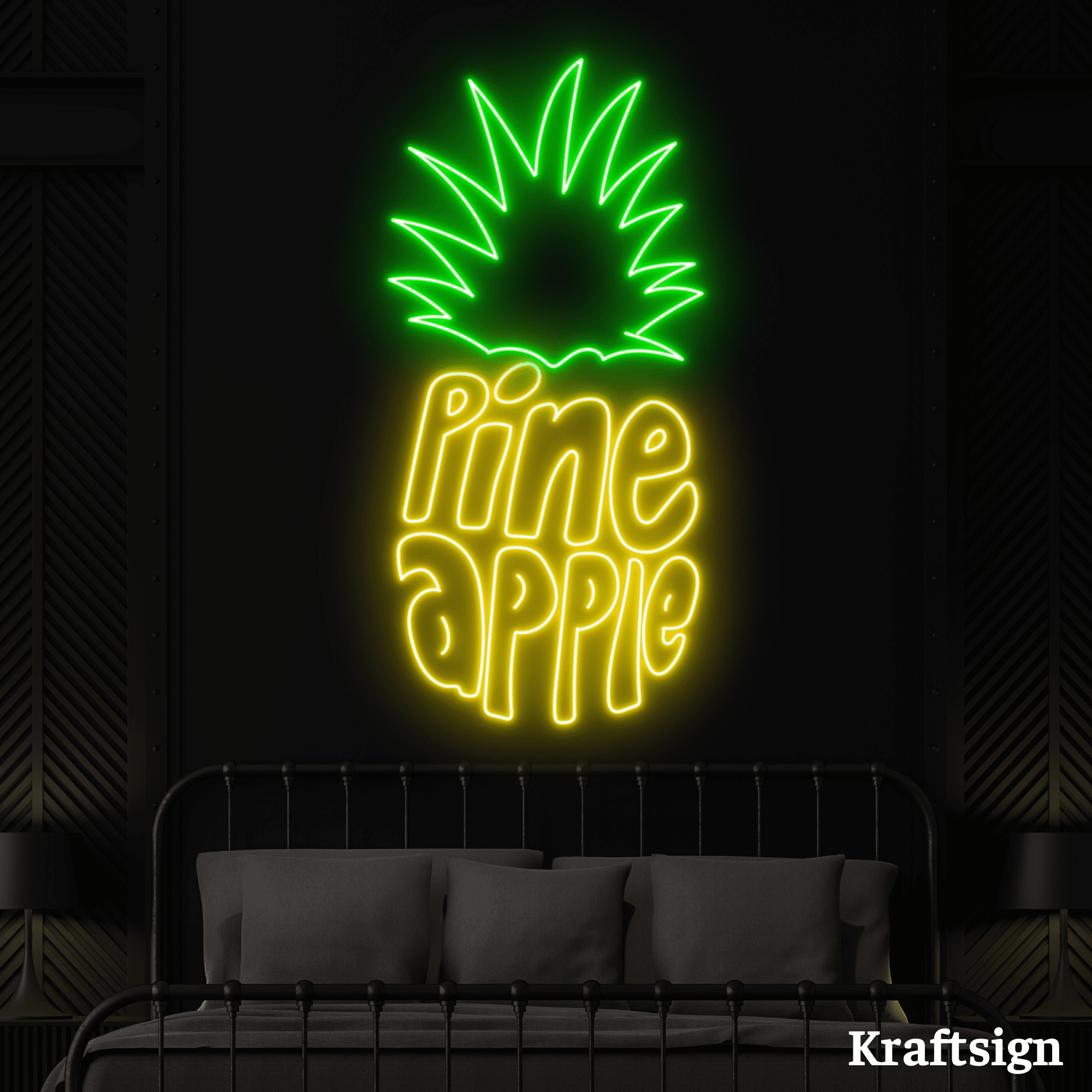 Craftnamesign Pineapple Neon Sign, Fruit Shop Decor, Pineapple Lover ...