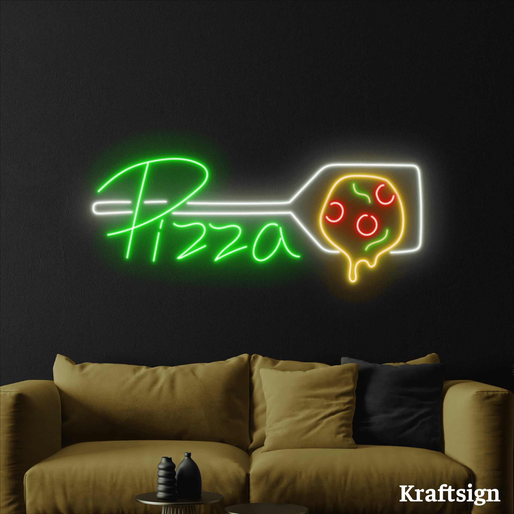 Craftnamesign Pizza Neon Sign, Pizza Restaurant Shop Sign,Pizza Neon ...
