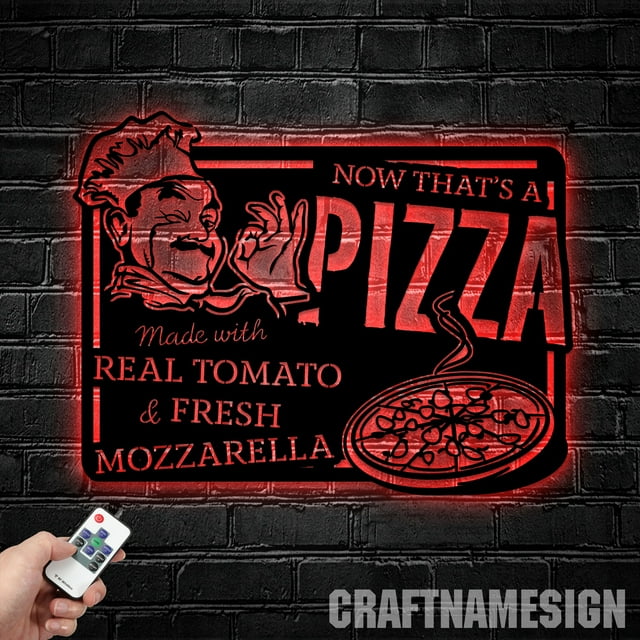 Craftnamesign Pizzeria Sign, Pizza Metal Sign, Kitchen Decor ... Craftnamesign Pizzeria Sign, Pizza Metal Sign, Kitchen Decor ...