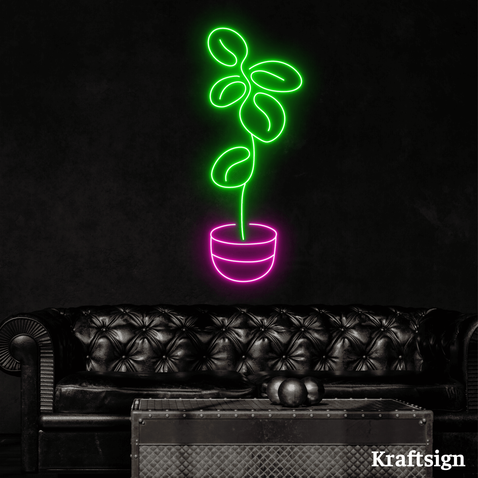 Craftnamesign Plant Neon Sign, Tropical LED Sign, Bedroom Decor, Plant ...