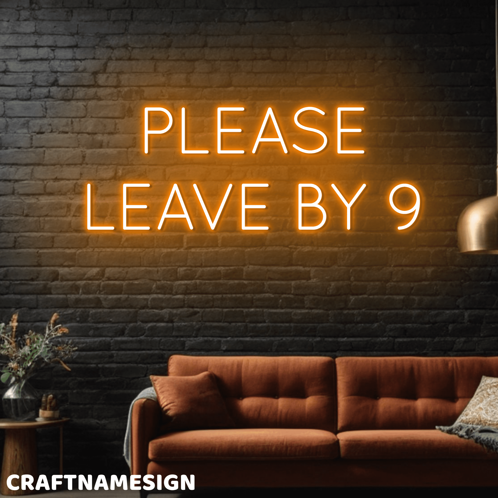 Craftnamesign Please Leave By 9 Neon Light For Wall Decor, Store Shop ...