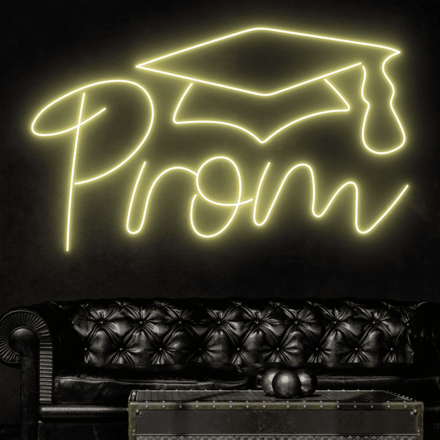 Craftnamesign Prom Neon Sign, Graduation Wall Decor, Prom Night Sign ...