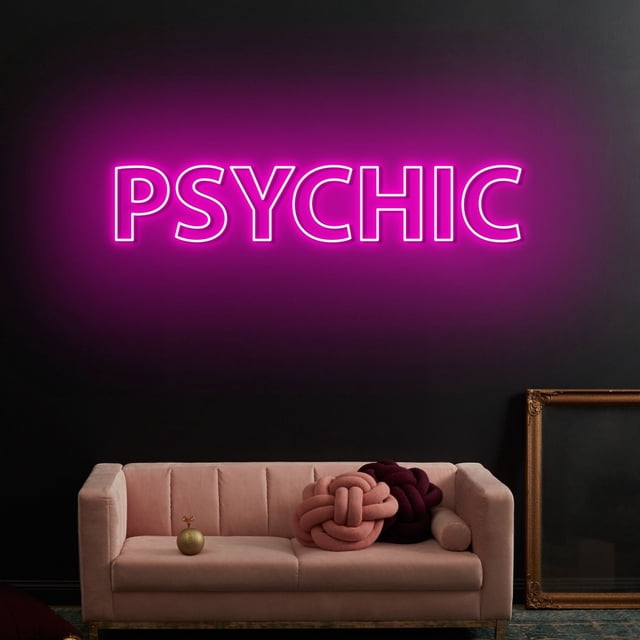 Craftnamesign Psychic Neon Light, Open Led Sign For Psychic Decor ...