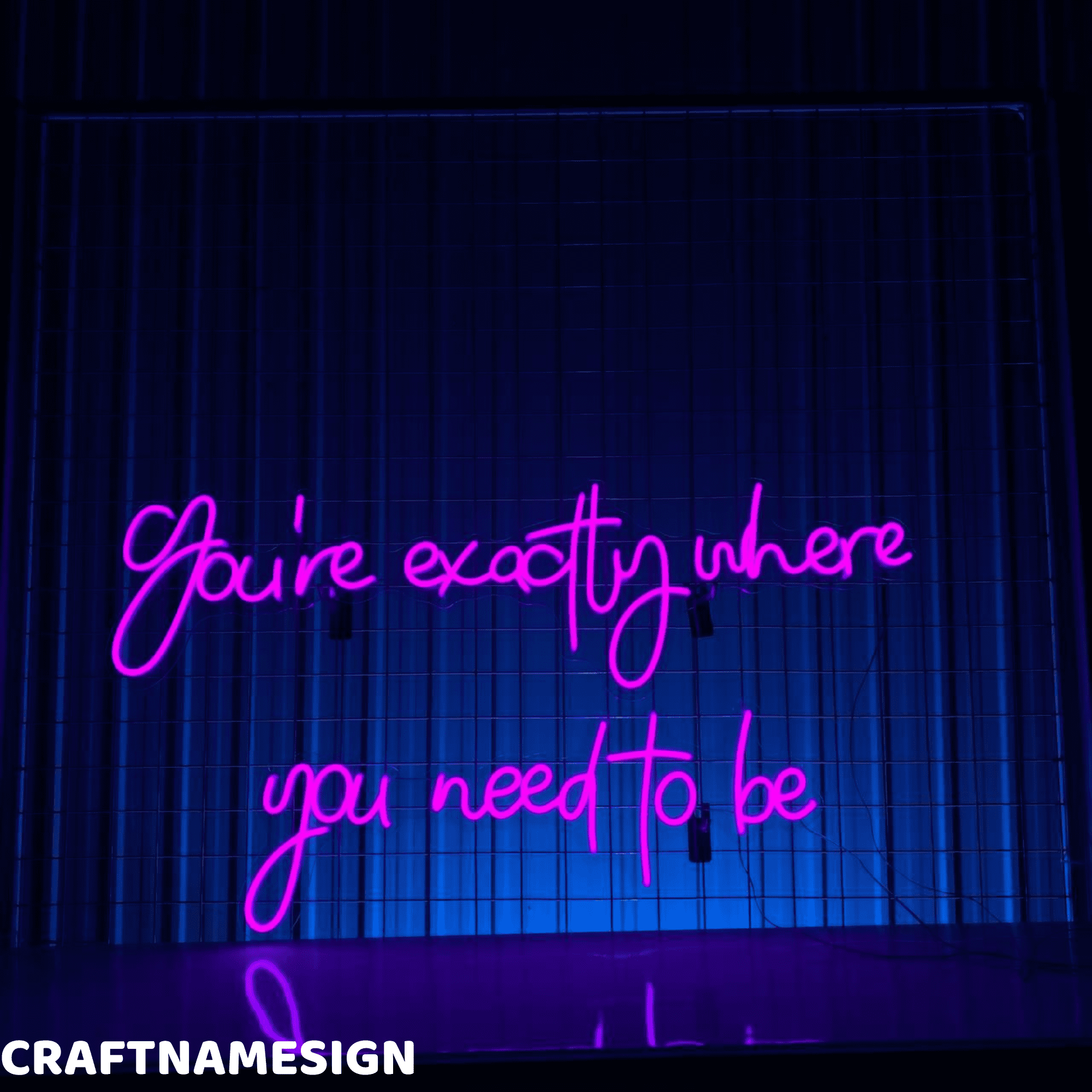 Craftnamesign Quote Neon Sign, Motivational Quote Wall Decor, Office ...
