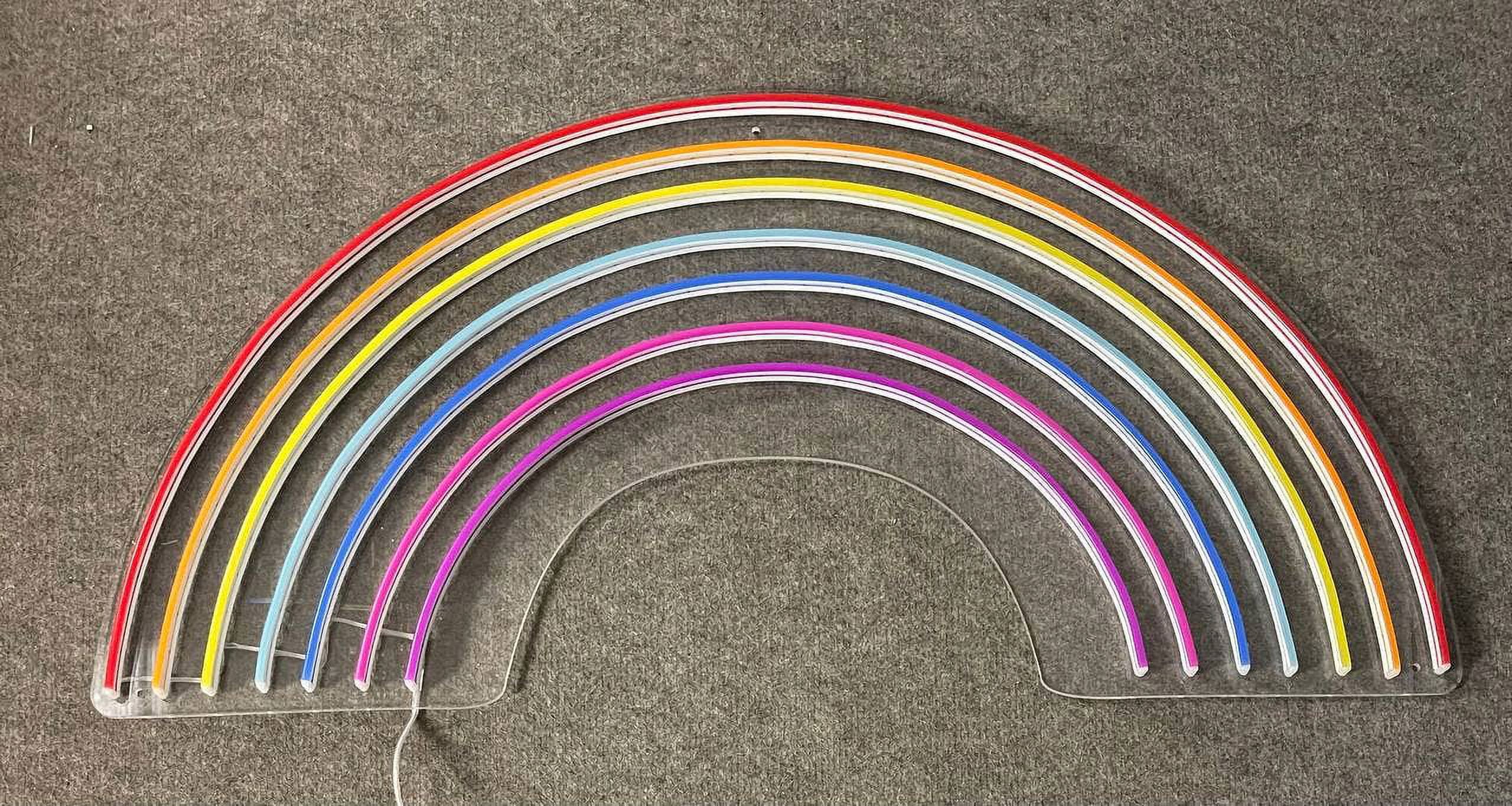 Craftnamesign Rainbow Neon Sign, Rainbow Lover Gift, Bedroom Wall Art ...