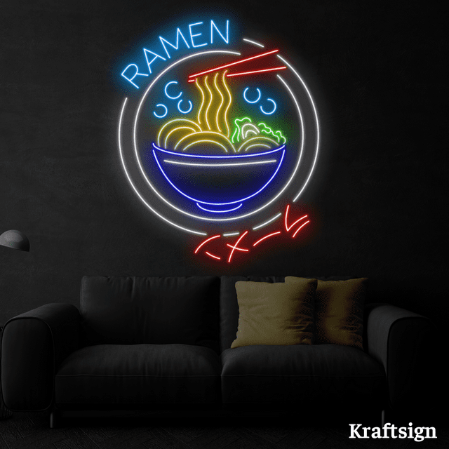 Craftnamesign Ramen Neon Sign, Japan Ramen Restaurant Decor, Ramen ...