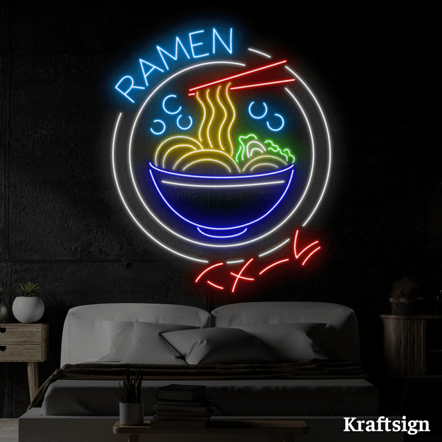 Craftnamesign Ramen Neon Sign, Ramen LED Sign, Ramen Restaurant Decor ...