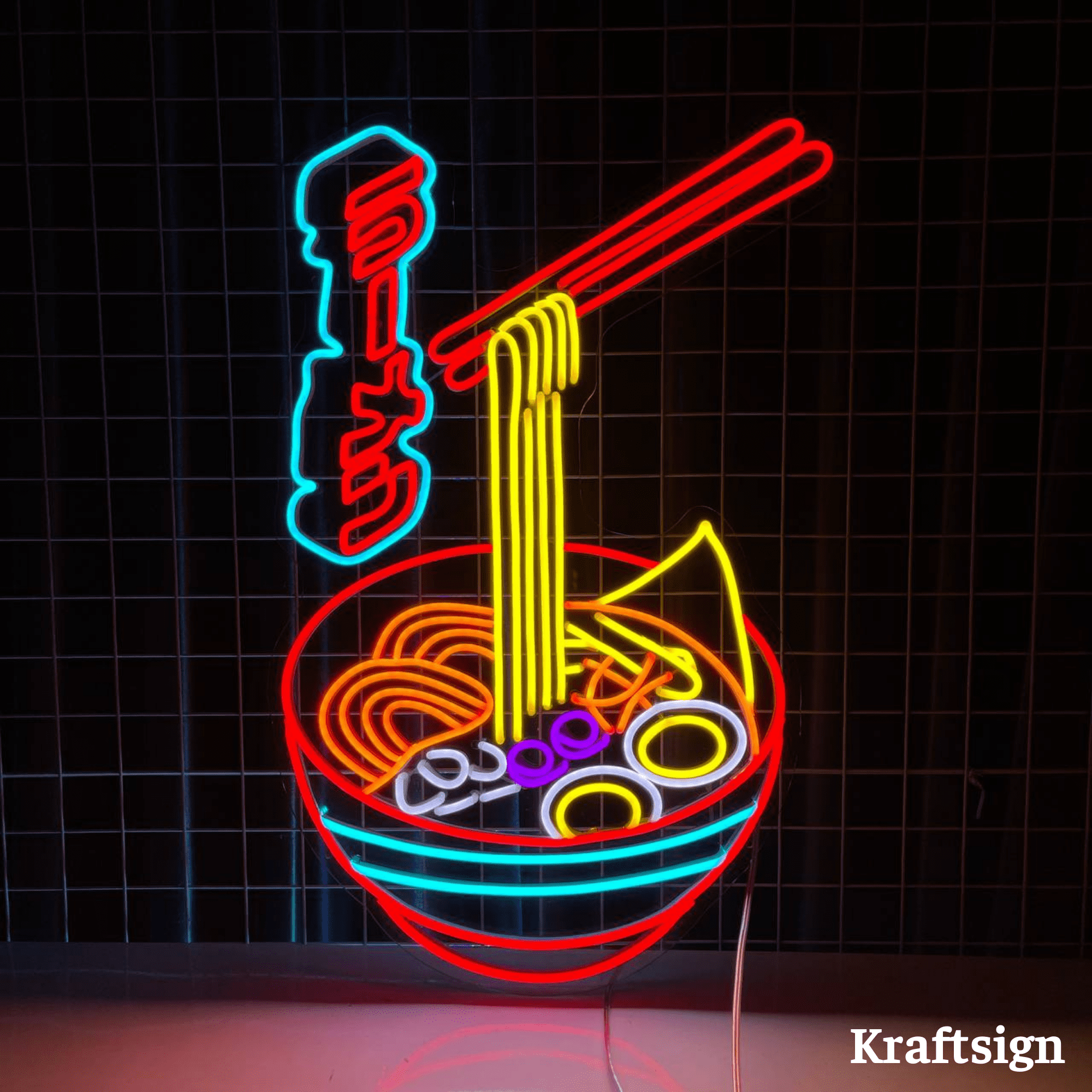 Craftnamesign Ramen Neon Sign, Ramen Restaurant Decor, Ramen Shop Wall ...