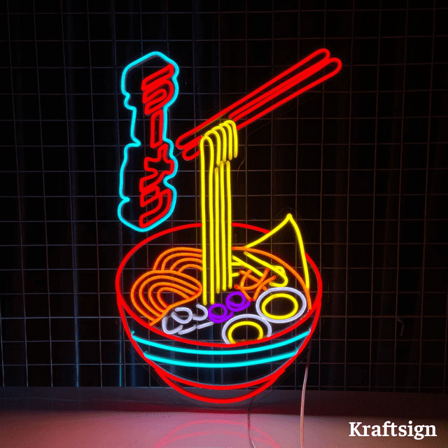 Craftnamesign Ramen Neon Sign, Ramen Restaurant Decor, Ramen Shop Wall ...