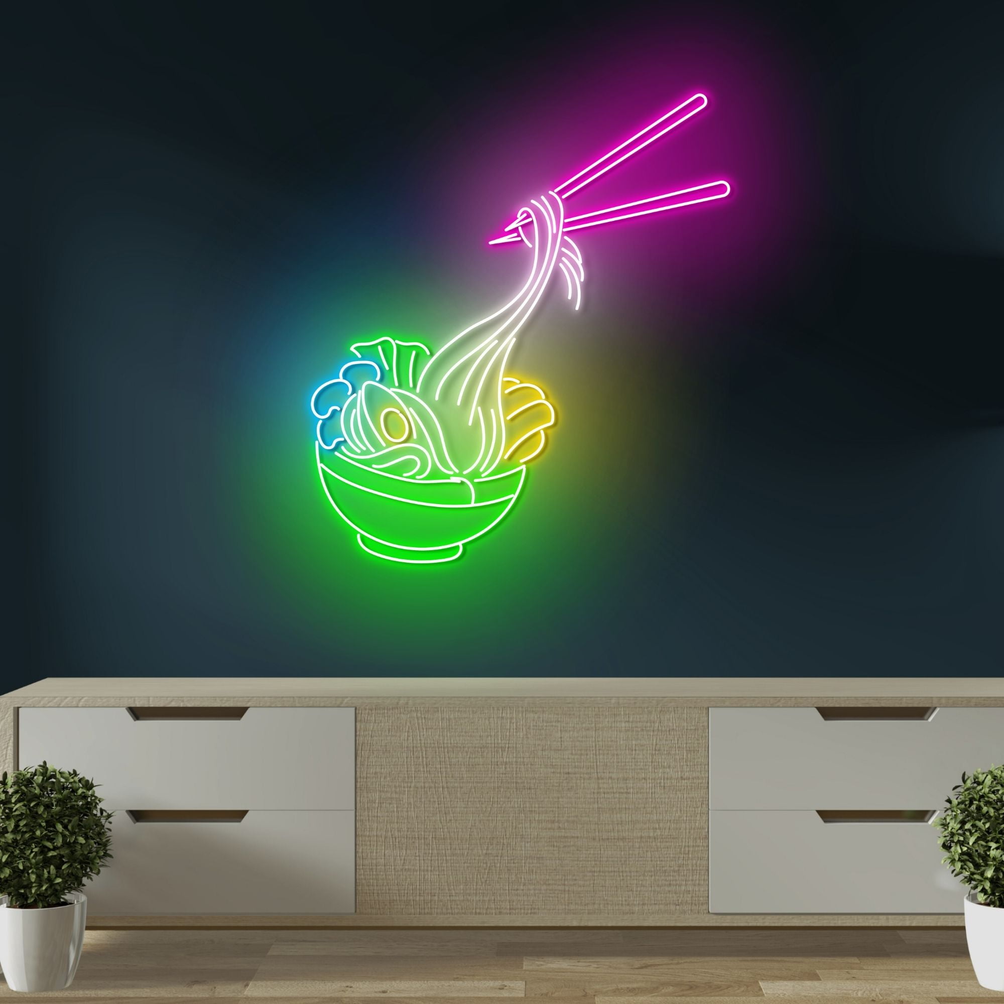 Craftnamesign Ramen Neon Sign, Restaurant Decor, Japanese Traditional ...