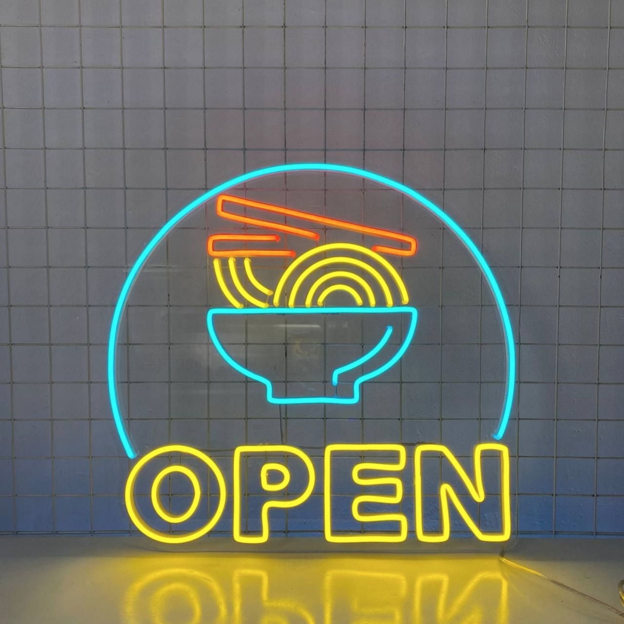 Craftnamesign Ramen Open Neon Sign, Open Ramen Led Light, Japanese ...