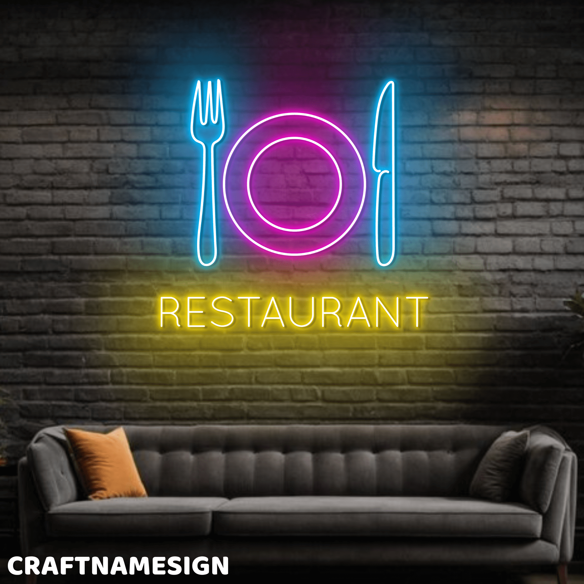 Craftnamesign Restaurant Neon Light, Open Sign For Dinner Breakfast ...
