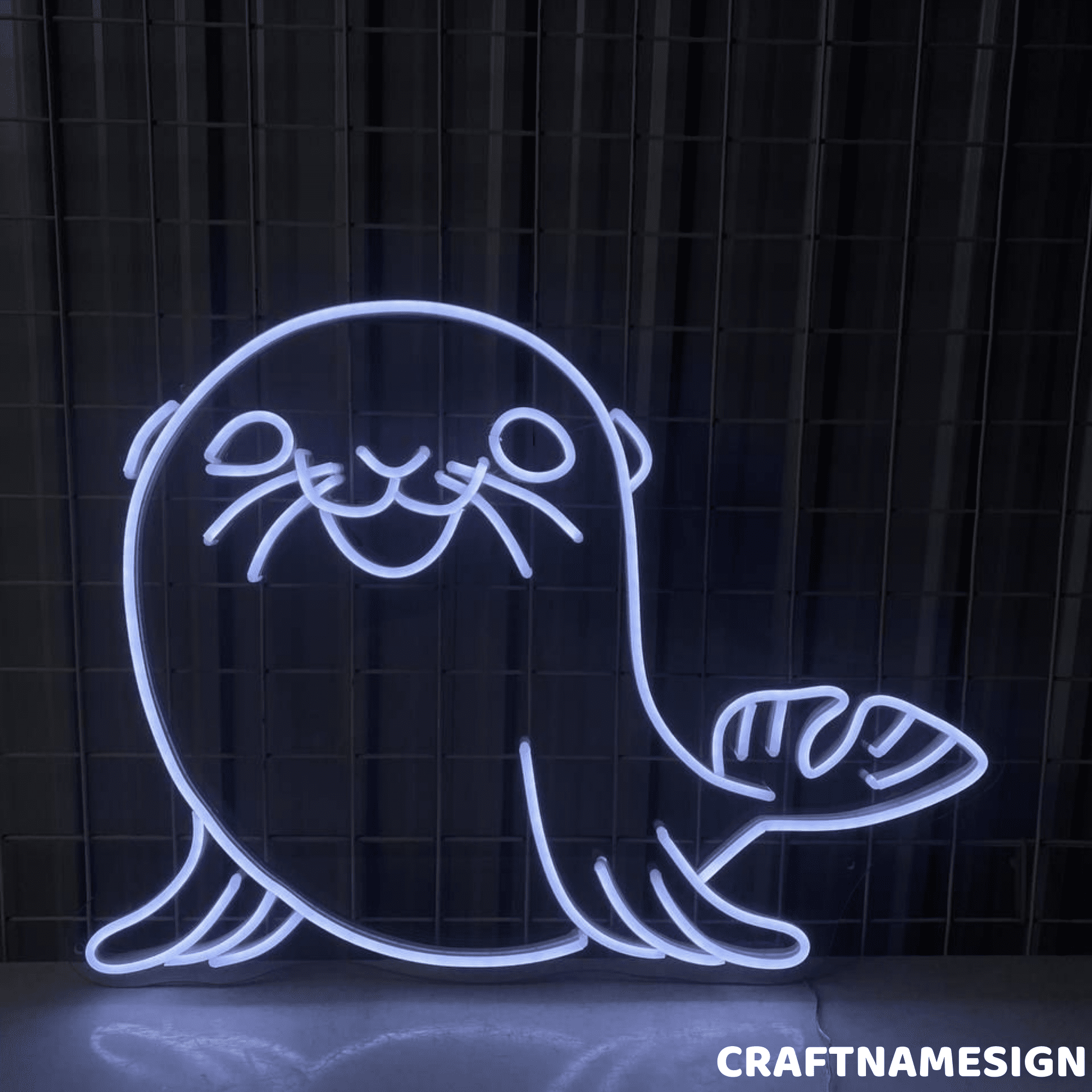Craftnamesign Seal Neon Light For Wall Decor, Animal LED For Store Shop ...