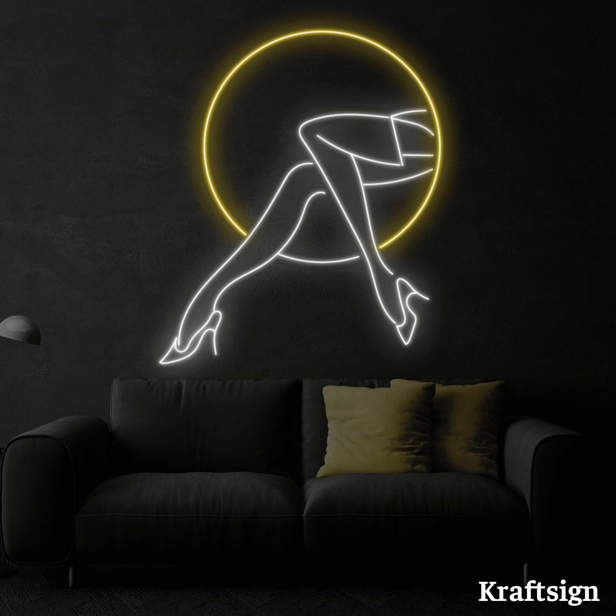 Craftnamesign Sexy Girl Neon Sign, Leg Girl LED Sign, Girl Room Decor ...